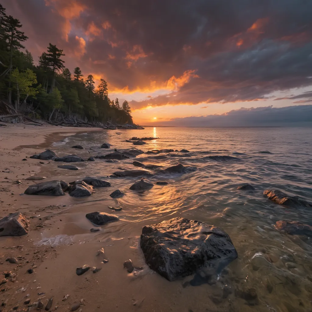 Exploring the Sunset Over Munising Bay: An Insightful Perspective